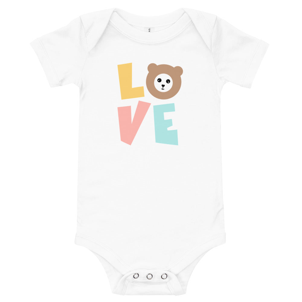 LOVE by Misa Baby Short Sleeve One Piece – BEARYMISA